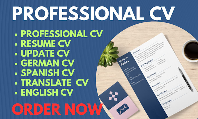 Make cv design update usa rewrite build resume in ms word uk by Sagheer_gfxm | Fiverr