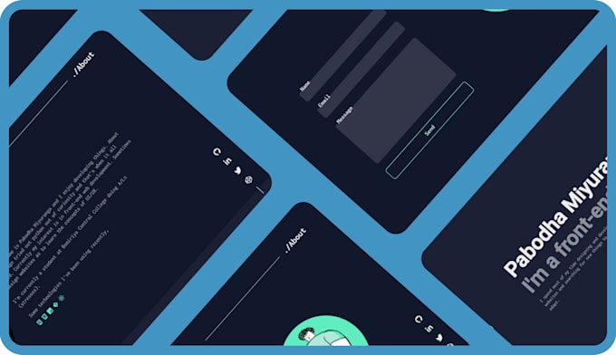 Create a responsive and animated landing page by Pabodha0 | Fiverr