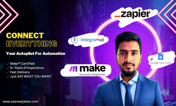 Do integromat, zapier integration using api, webhooks, google app script by Msjsabit | Fiverr