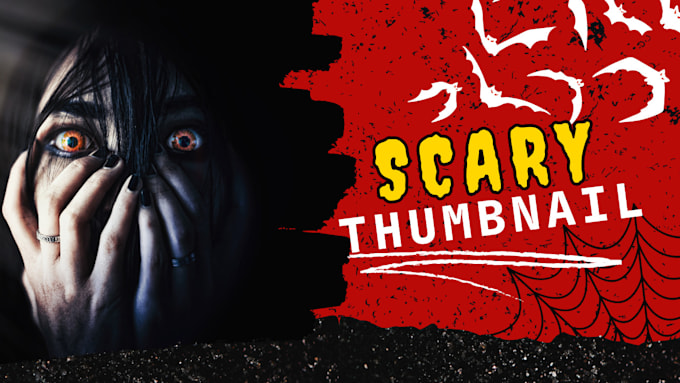 Design horror youtube thumbnail ghost thumbnail scary thumbnail by ...