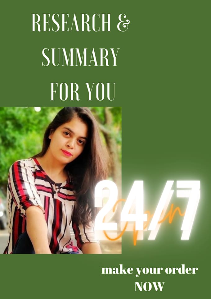 Do quality research and summaries for you by Lian_d | Fiverr