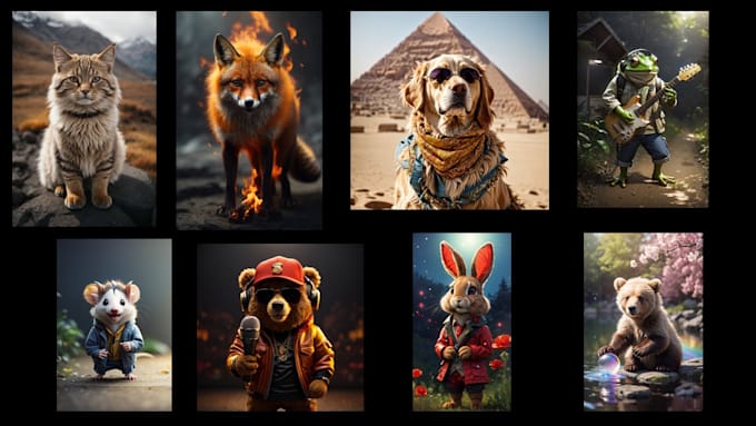 Fascinating ai generated creative animal concept art by Jotavillet | Fiverr
