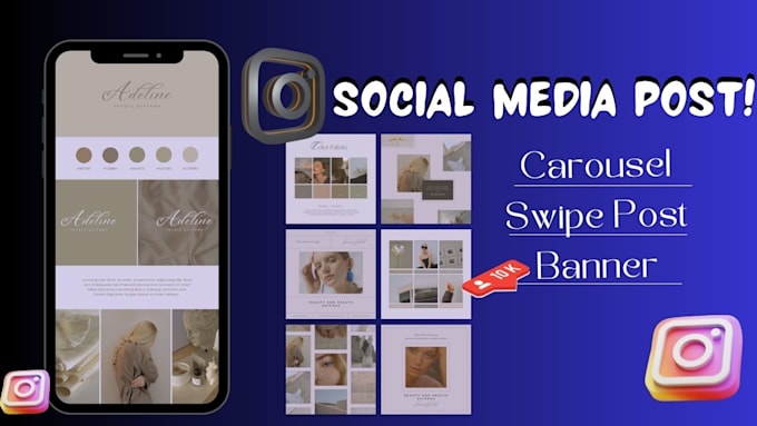 Do social media design post, carousel post, banner by Tanisha_vj | Fiverr