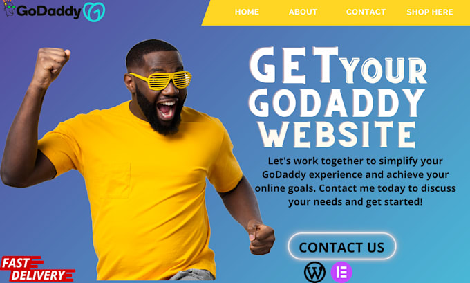Design godaddy website, godaddy redesign, website design by Frank_lab ...