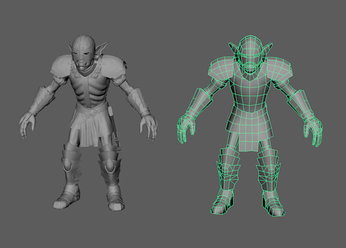Create Efficient Topology And Uv Mapping Your 3d Model By Gameart Matt