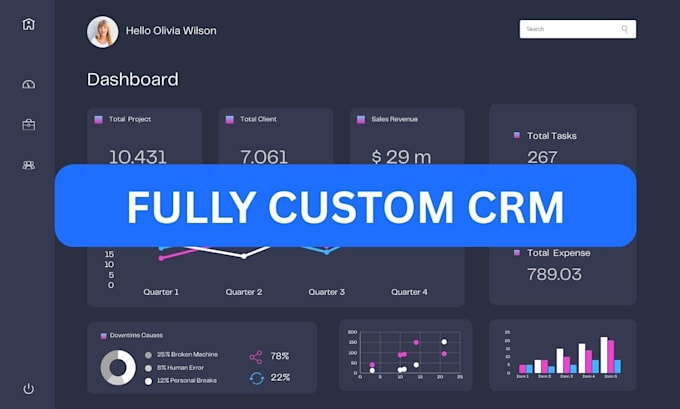 Create custom web based crm for your business by Ksoftbd | Fiverr