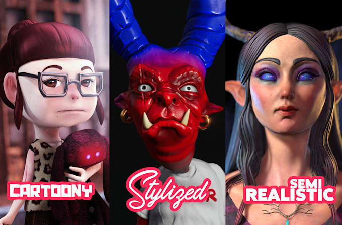 Turn your 2d character concept into any 3d style you like by Ohnuttheus ...