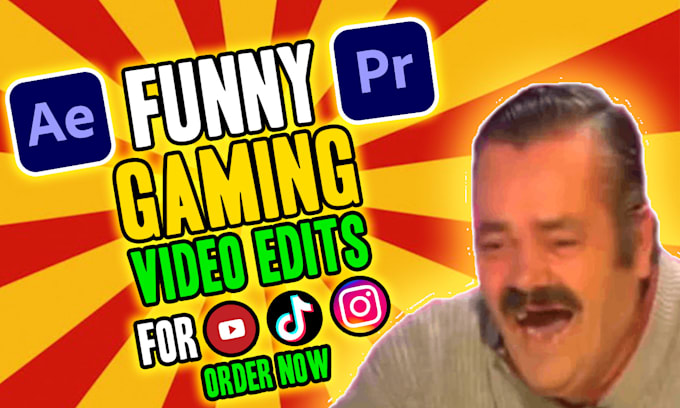 Do a funny gaming video edit for youtube or tiktok by Sofrun1 | Fiverr