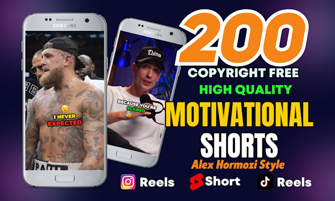 Create alex hormozi style motivational youtube shorts videos and instagram reels by Tb_creation ...