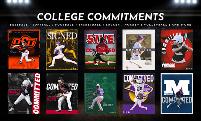 Create an epic college commitment graphic for you by Aheal14 | Fiverr