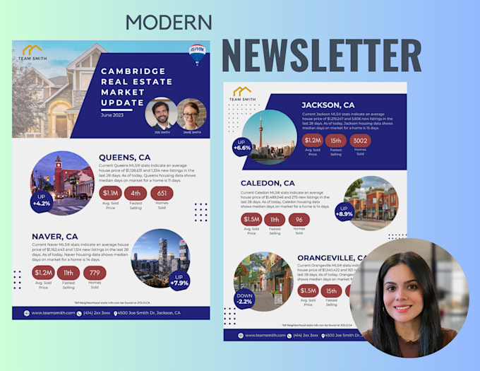 Design a modern newsletter for your brand by Navmultani14 | Fiverr
