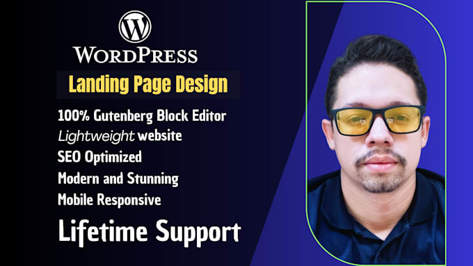 Design a stunning landing page with gutenberg, kadence, or astra by A_rangel_ | Fiverr