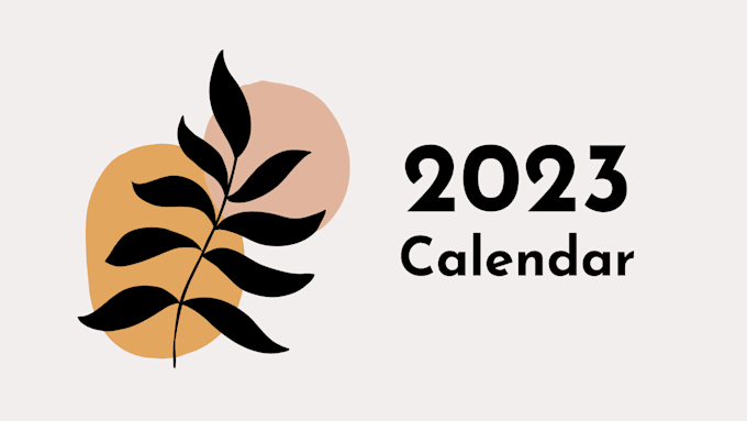 Make a great calendar design by Hhalil7 | Fiverr