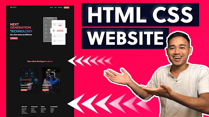 Do responsive front end website design with html css by Eunice_lucia | Fiverr