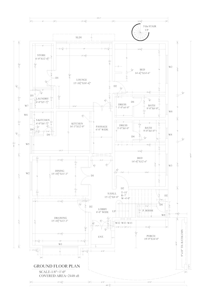 Draft and render 2d drawings using autocad by Areeba_mumtaz78 | Fiverr