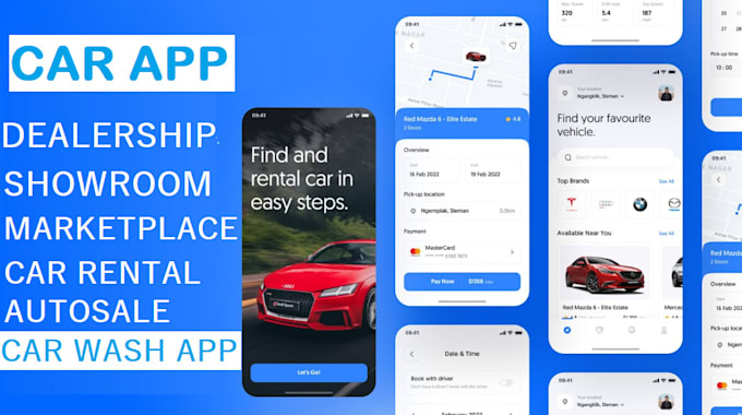 Build car auction app, car wash app, car marketplace, car rental ...