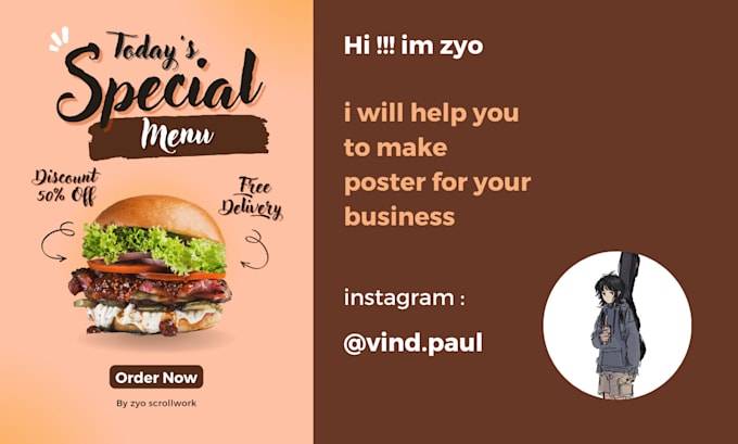 Professional custom poster design services by Zyo_scrollwork | Fiverr