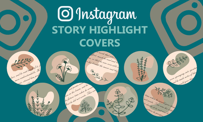 Design instagram story highlight covers in a unique style by Asylsulei ...