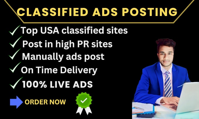 Manually post 50 classified ads in the usa by Shanto94516 | Fiverr