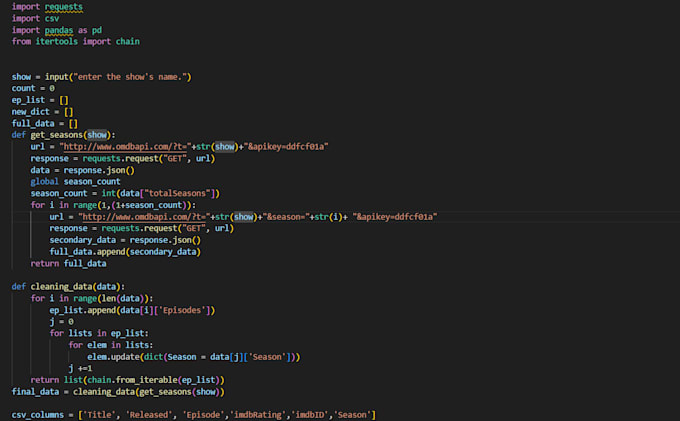 Write a python3 script by Souhail_ey | Fiverr Write a python3 script by Souhail_ey | Fiverr