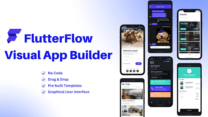 Develop your android, ios and web page in flutterflow, bubble io, adalo, bubble by Zouce72 | Fiverr