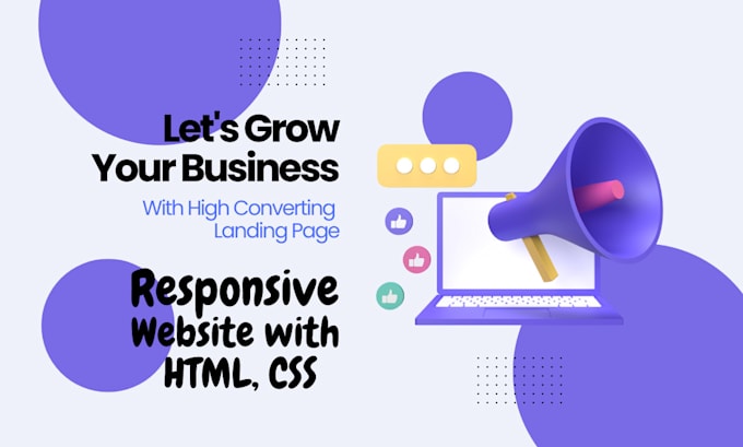 Create high convertible responsive landing pages by Mbpcreations | Fiverr