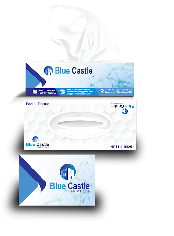 Unique tissues and napkin packaging box design by Marks_tech | Fiverr