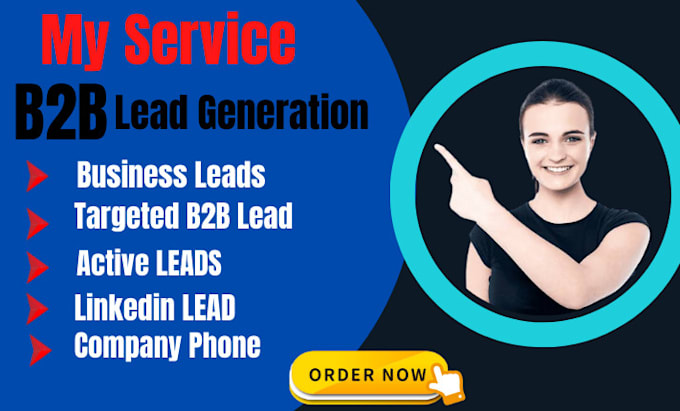 Provide linkedin b2b lead generation by Meerab_fatima03 | Fiverr