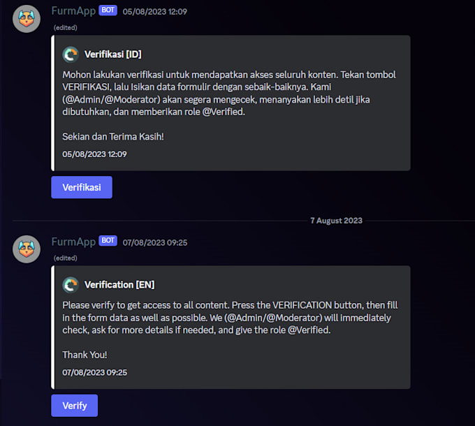 Create your discord bot for server utility by Joenastan | Fiverr