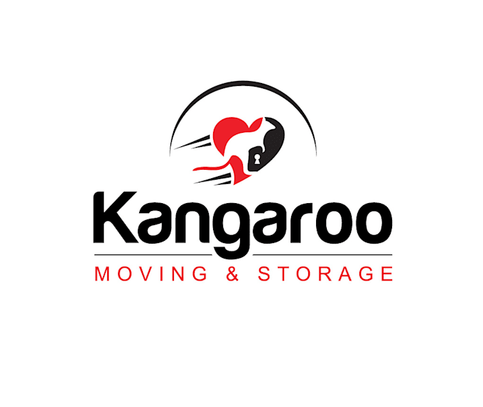 Make modern premium kangaroo moving and storage logo design by ...