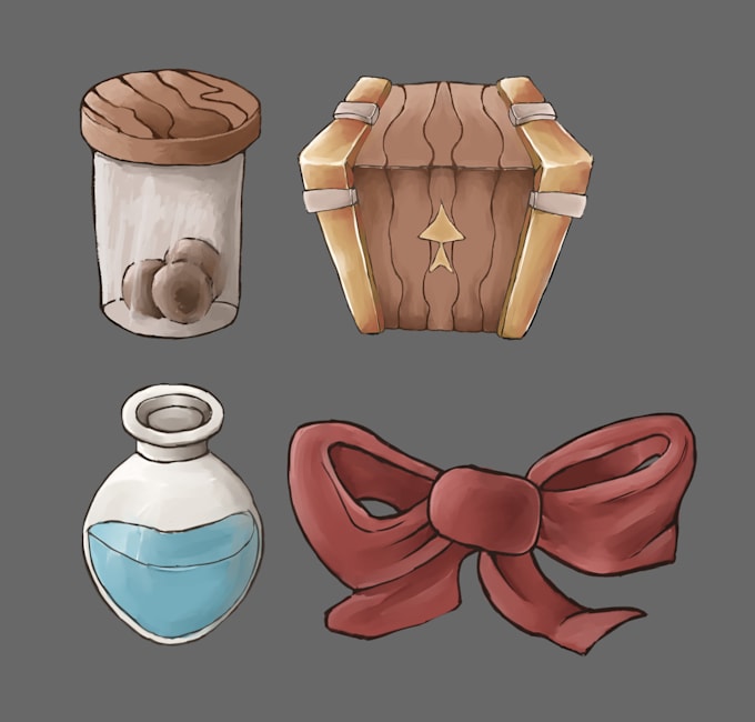 Draw assets for your game by Mel_fernweh | Fiverr