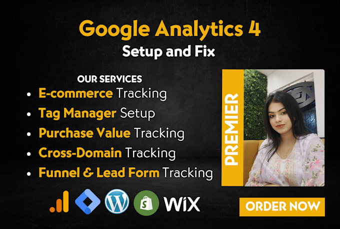 Setup google analytics 4, ga4 ecommerce tracking , gtm setup by Sanjidaiffat | Fiverr