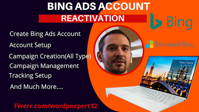 Setup and manage your microsoft bing ads account by Wordpexpert12 | Fiverr