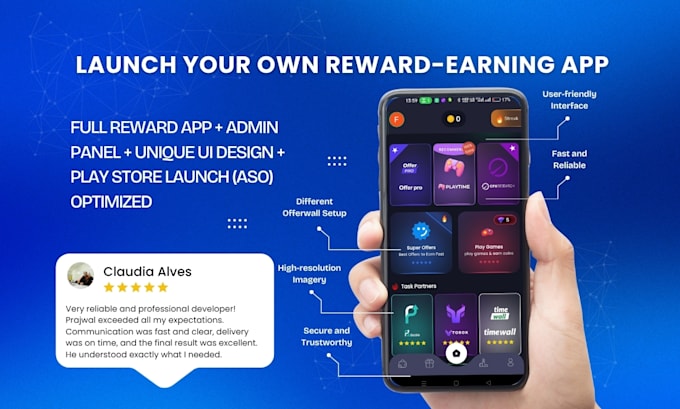 Develop custom reward earning app with admin panel by Prajwalk1731 | Fiverr