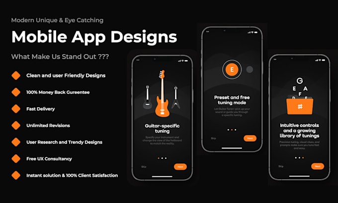 Design professional mobile app ui ux for your business by Noraizux | Fiverr