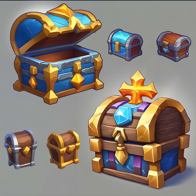 Create amazing 2d game assets, props, icons, objects and ui by Stratostze | Fiverr