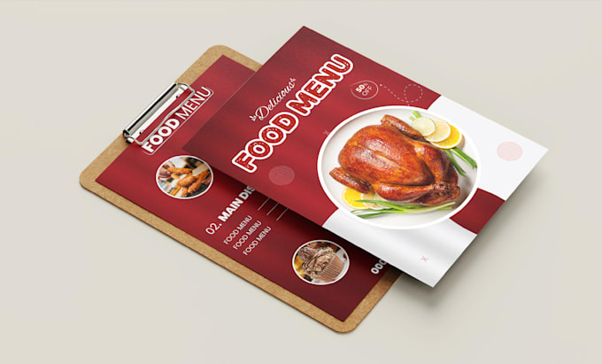Design restaurant menu book cover by Anika055 | Fiverr