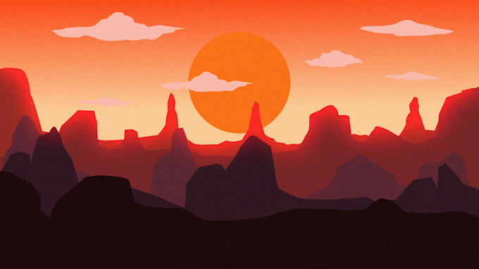 Create a 2d looping parallax flat animation by Ardhanfx | Fiverr