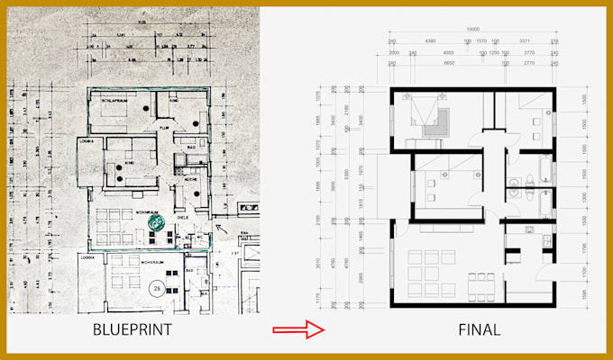 Convert 2d drawing in autocad or create 2d colored plan by Trikts | Fiverr