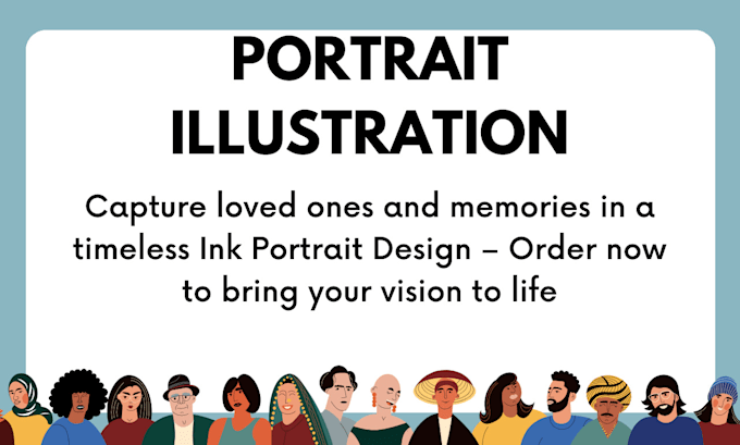 Create personalized portrait illustration using pen by Yourdraws | Fiverr