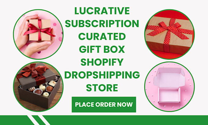 Design subscription gift box curated gift box packaging supply shopify ...