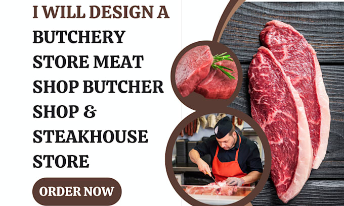 Design butcher shop store butchery meat food steakhouse meat market ...