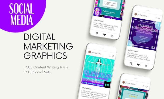 Design stunning social media marketing graphics by Zinabagnato | Fiverr
