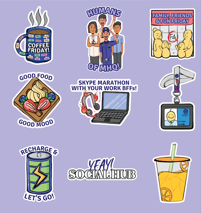 Design assets and stickers by Tsusuhaimi | Fiverr