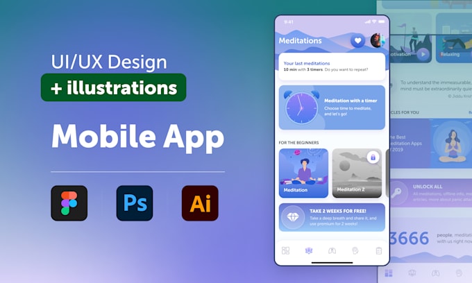 Create ui ux design with graphic elements by Tetiana_uiux | Fiverr