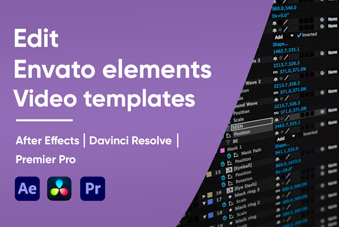 Bereitstellung und bearbeitung von envato-elementen und videovorlagen