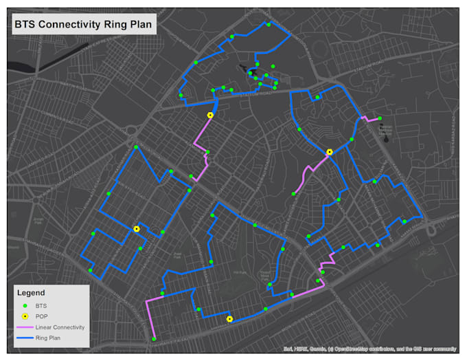 Do expert gis based map making which includes ftth fttx longhaul gpon planning by ...