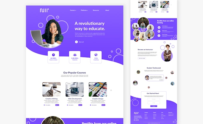 Design a custom ui ux landing page, and dashboard for your website using figma by Asifproduction ...