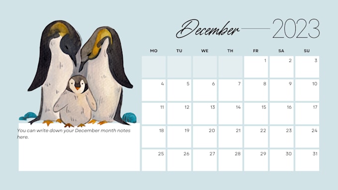 Make customizable 2024 calendars for you by Eren3761 | Fiverr