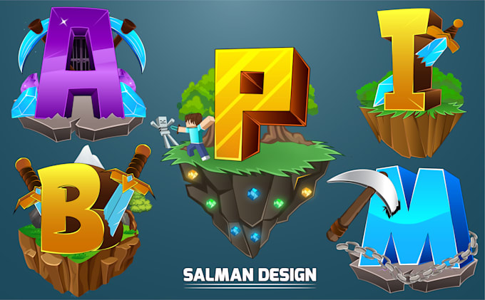 Create custom minecraft server logo and icon within 24 hours by Salman ...